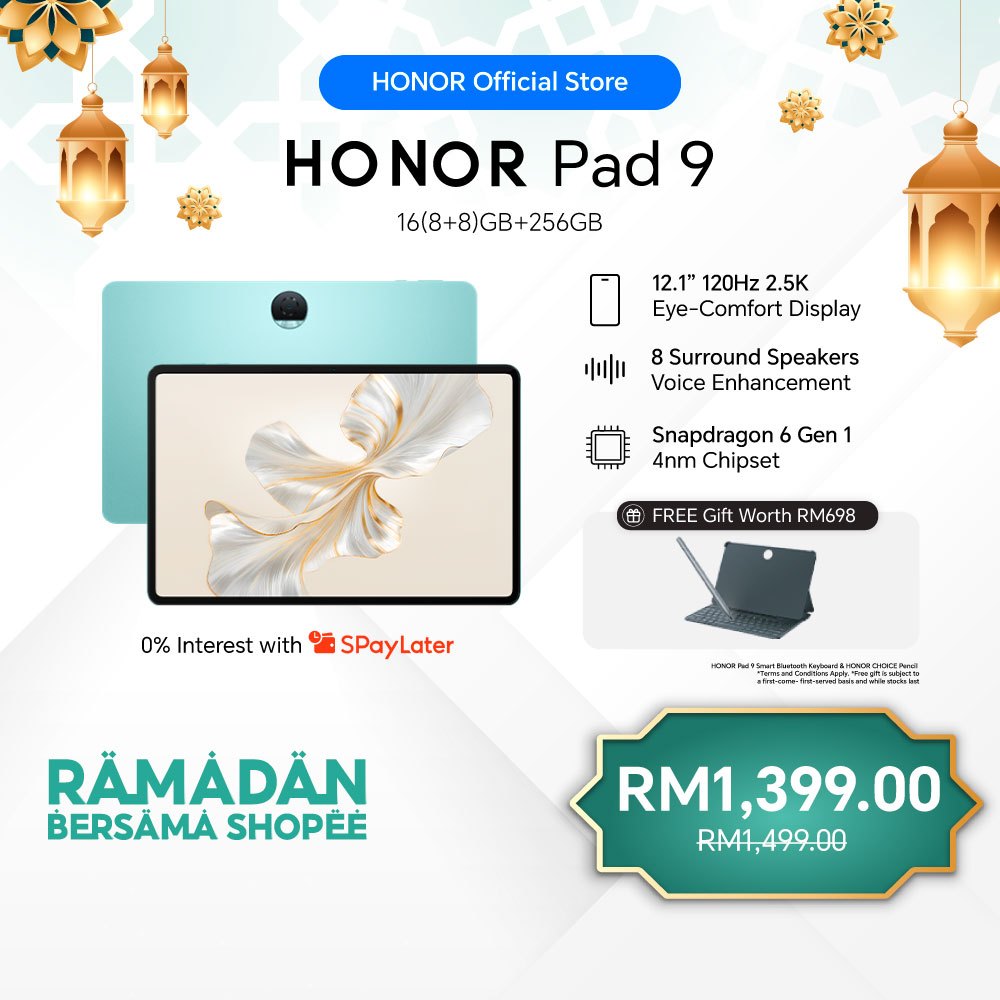 Honor Pad 9 Price in Malaysia & Specs - RM1329 | TechNave