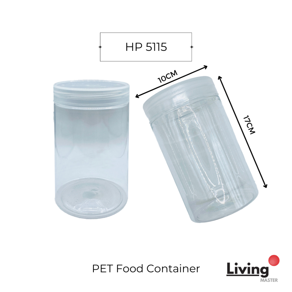 Food Container PET Food Storage PET Cookie Jar Plastic Container ...