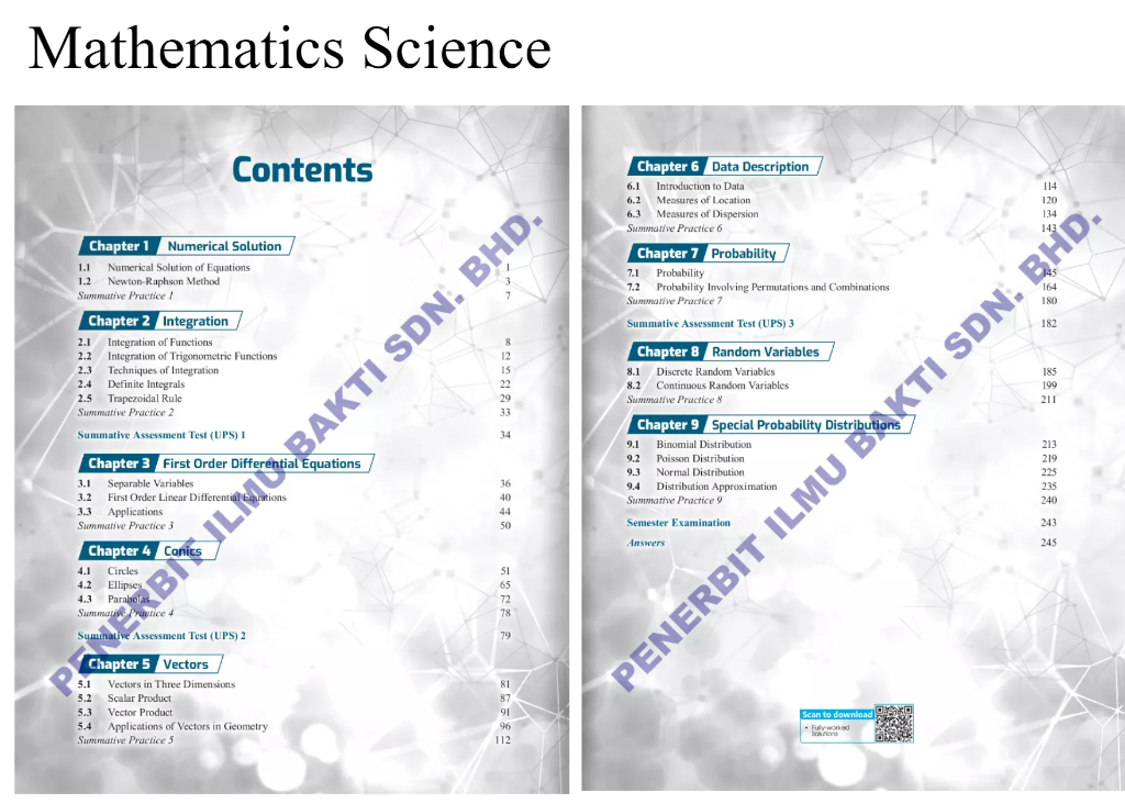 Matriculation Reference Text Mathematics / Chemistry / Physics ...