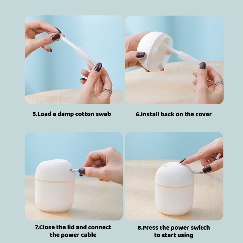 USB Aroma Colorful Egg Humidifier 420ml for Car / Household / Bedroom ...