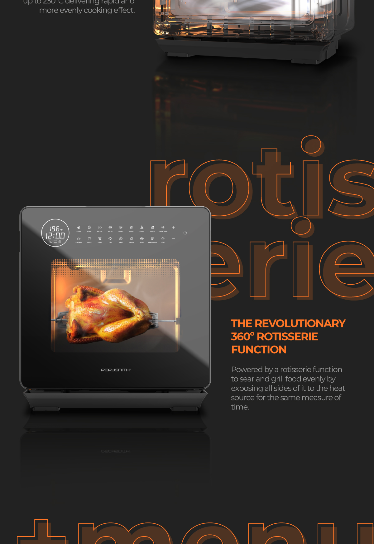 PERYSMITH 3IN1 SMART STEAM OVEN Ai SERIES Ai15R - PerySmith Malaysia