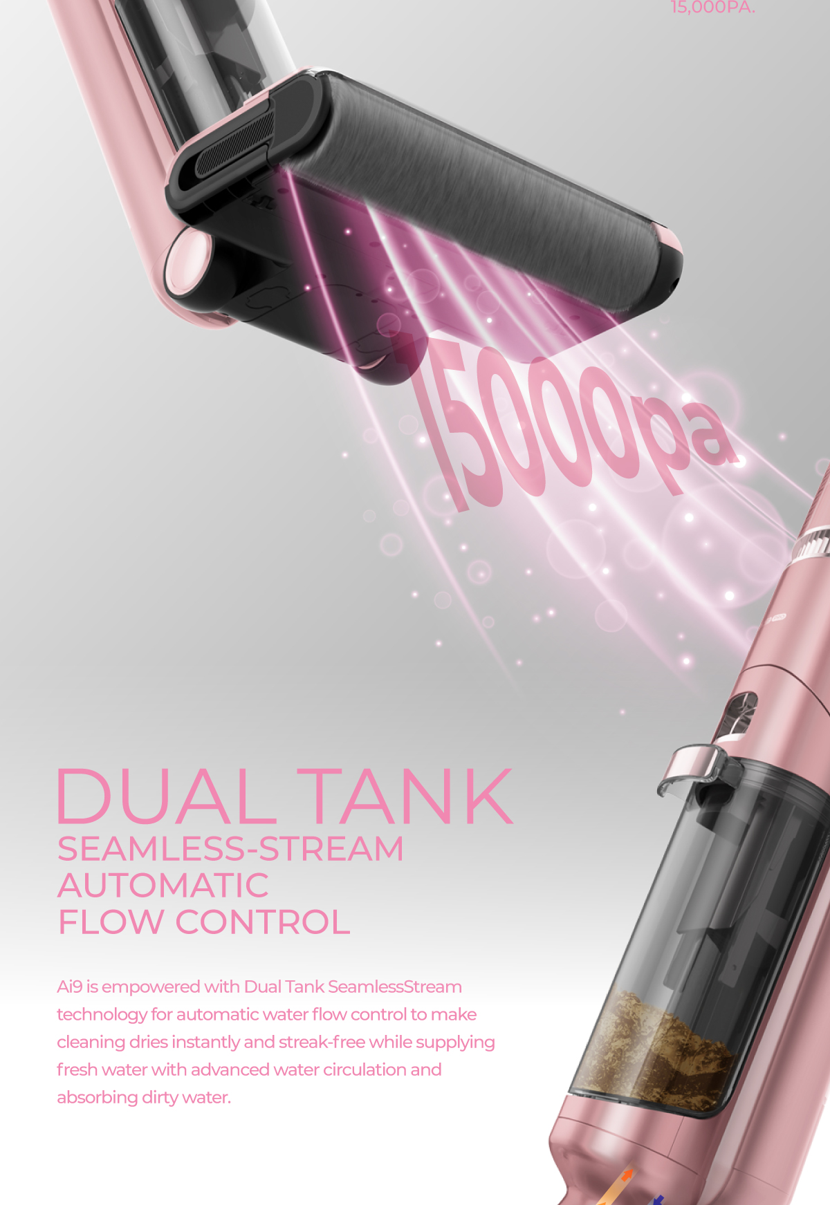 PERYSMITH X BARBIE SMART CORDLESS WET & DRY VACUUM CLEANER Ai9 PRO ...