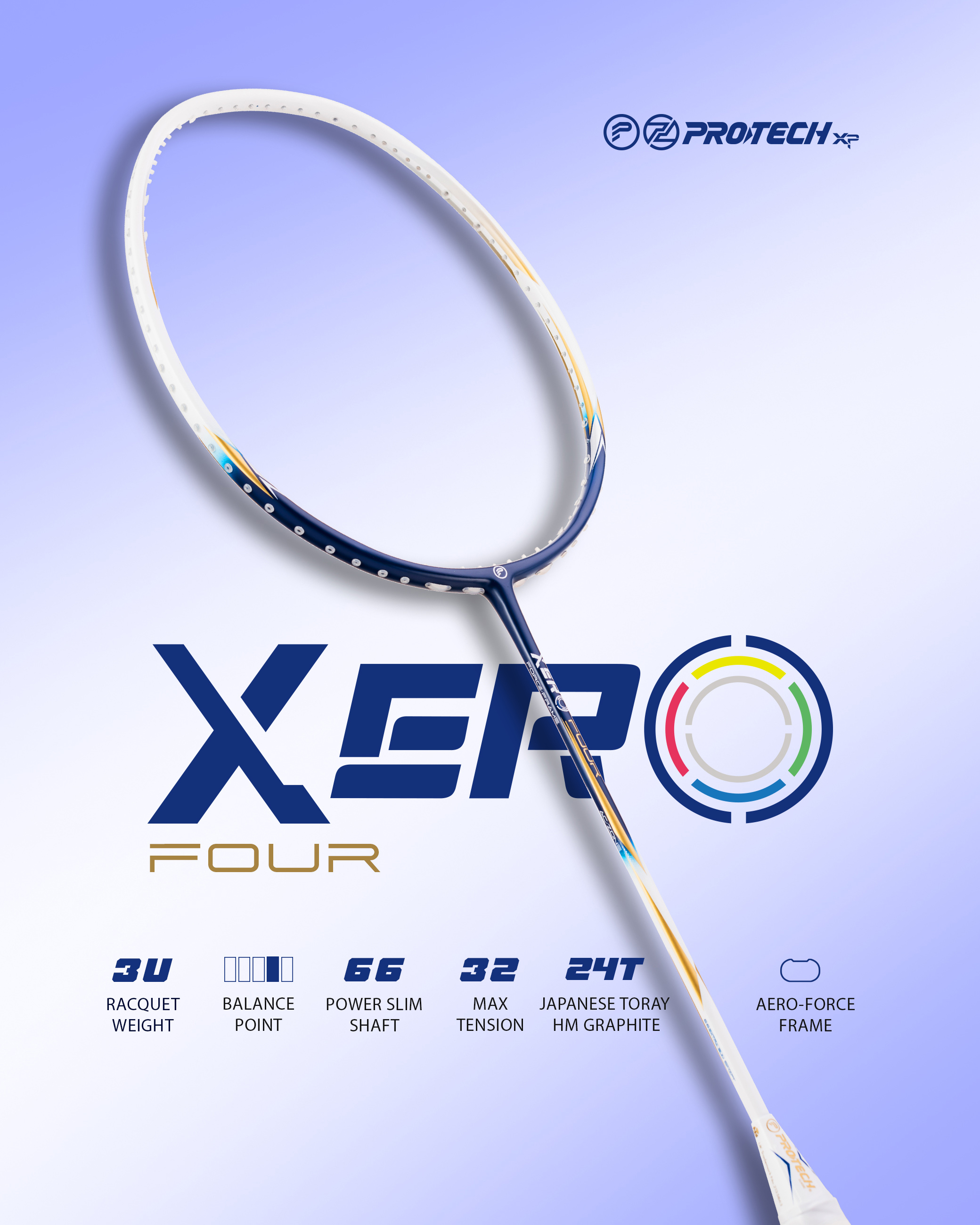 Protech Xero FOUR Series Badminton Racquet – Protech Sports