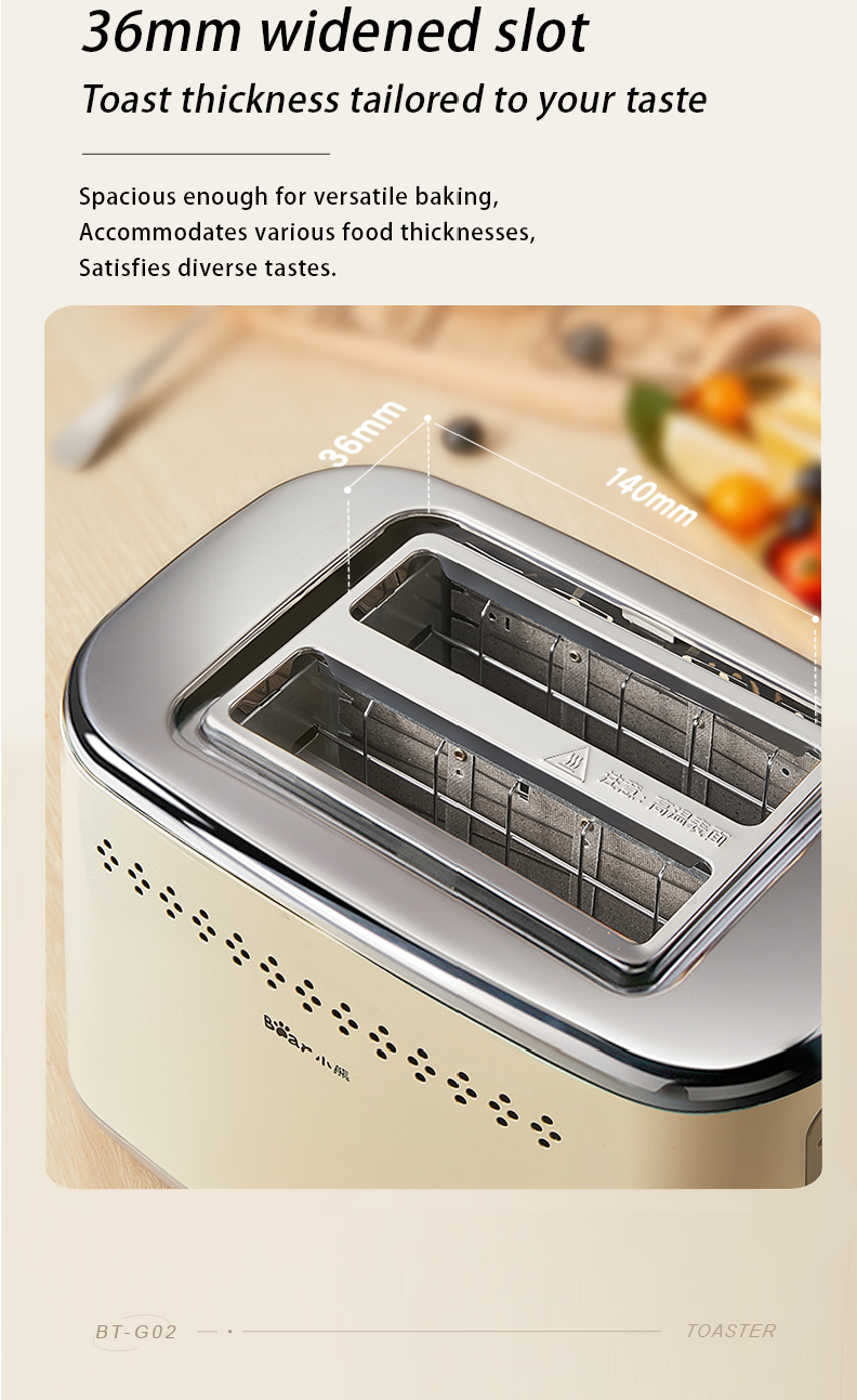 Bear Toaster | 6 Level Baking Mode | Dual Sided Baking | Fast Heating