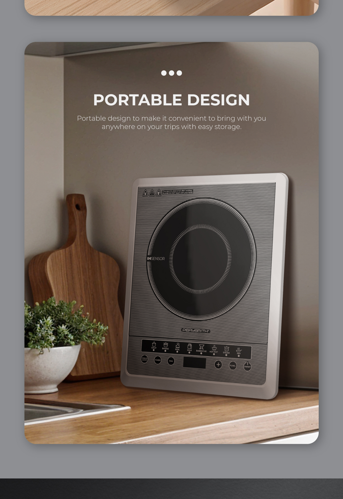 PerySmith Induction Cooker EasyCooking Series PS2310 Crystal ...