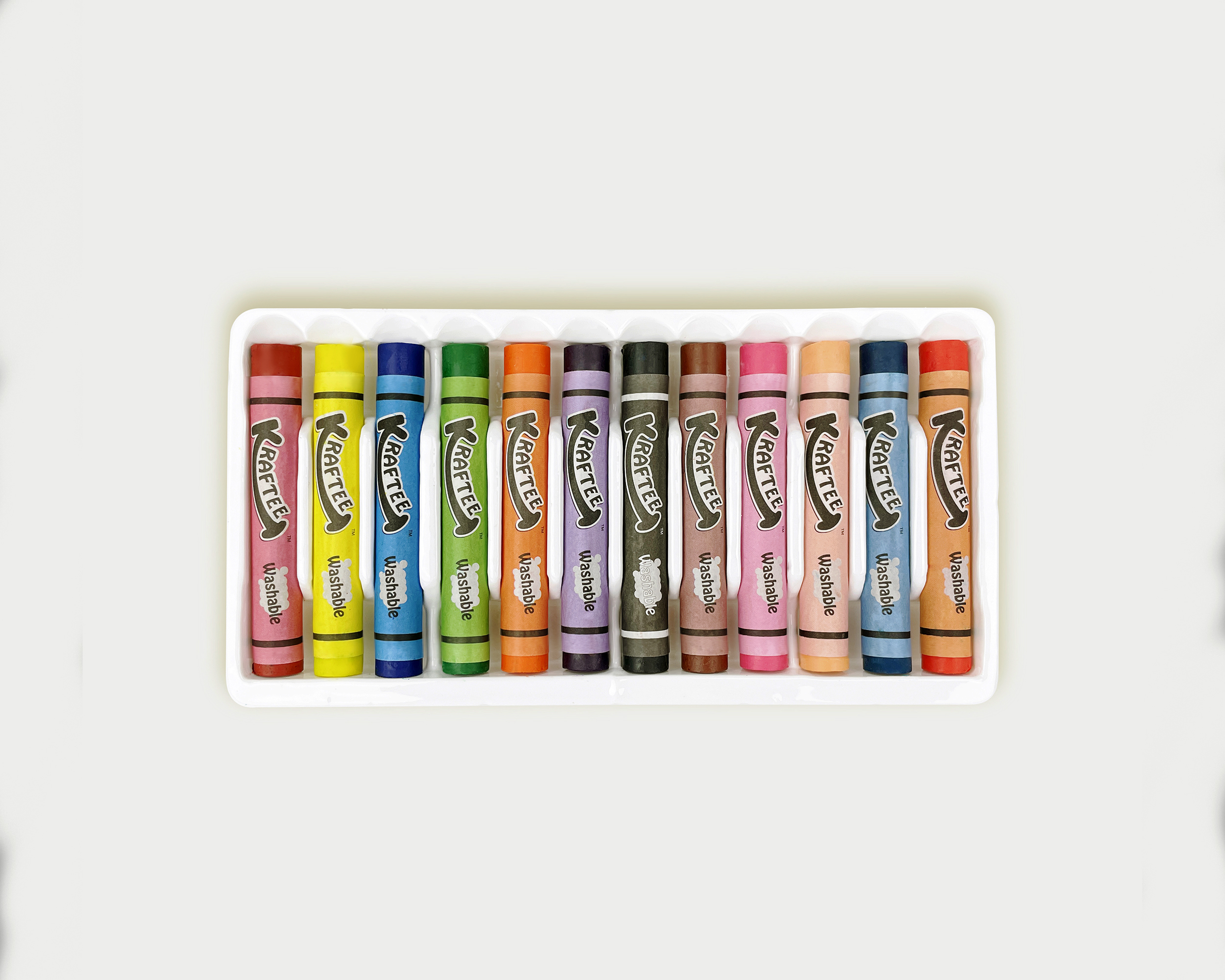 KRAFTEE 12CT WASHABLE OIL PASTEL