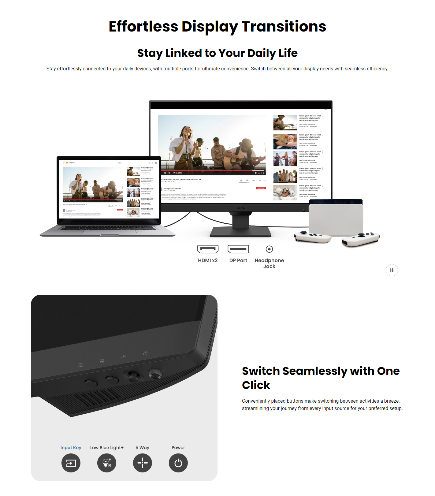 BenQ GW2490 24" / GW2790 27" FHD IPS Eye Care Monitor | 100Hz | Low Bl ...