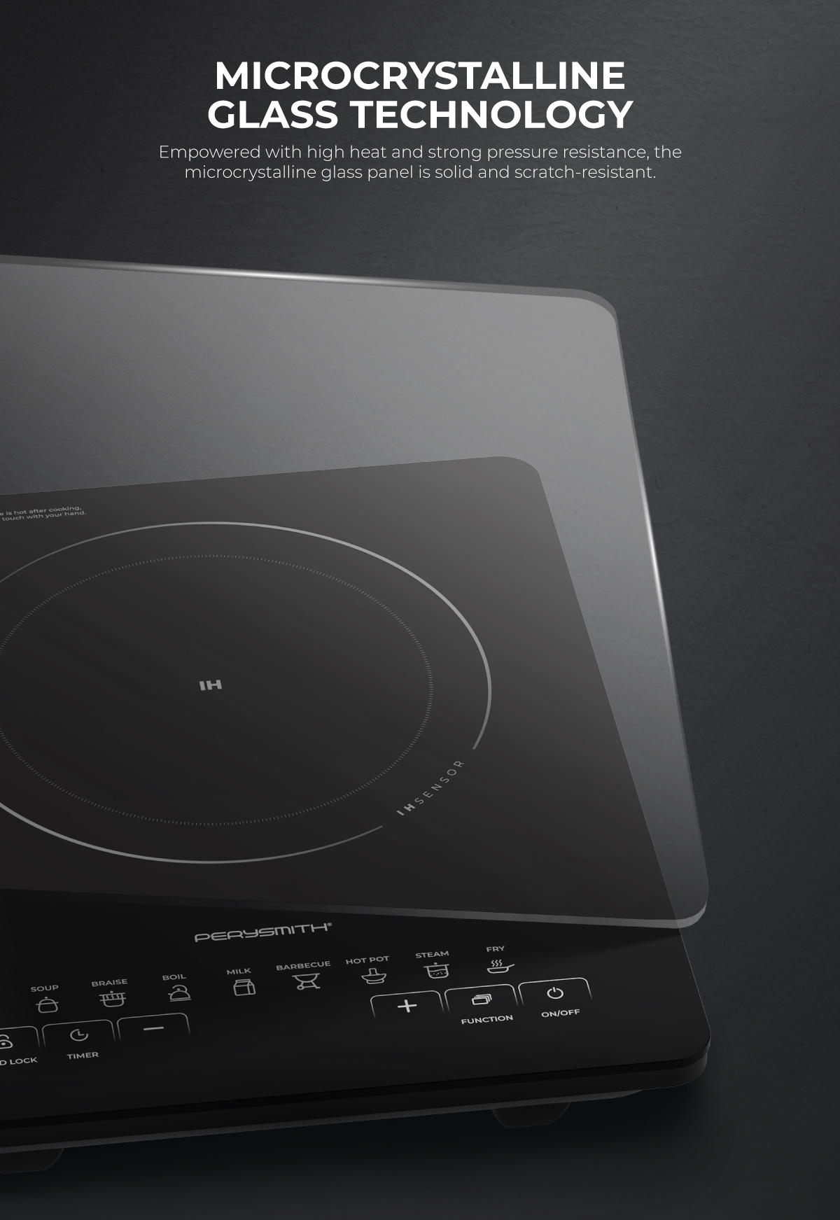 PerySmith Induction Cooker EasyCooking Series PS2310 Crystal ...