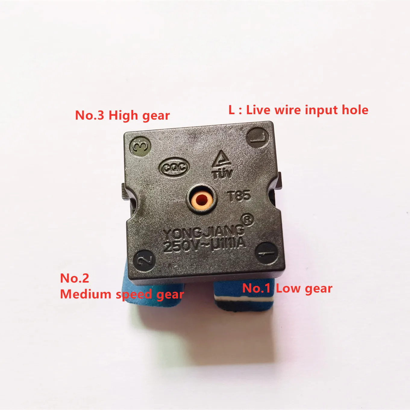Fan Switch for Electric Fans- GZS-6 Rotary Switch for E218247 Fan Speed ...
