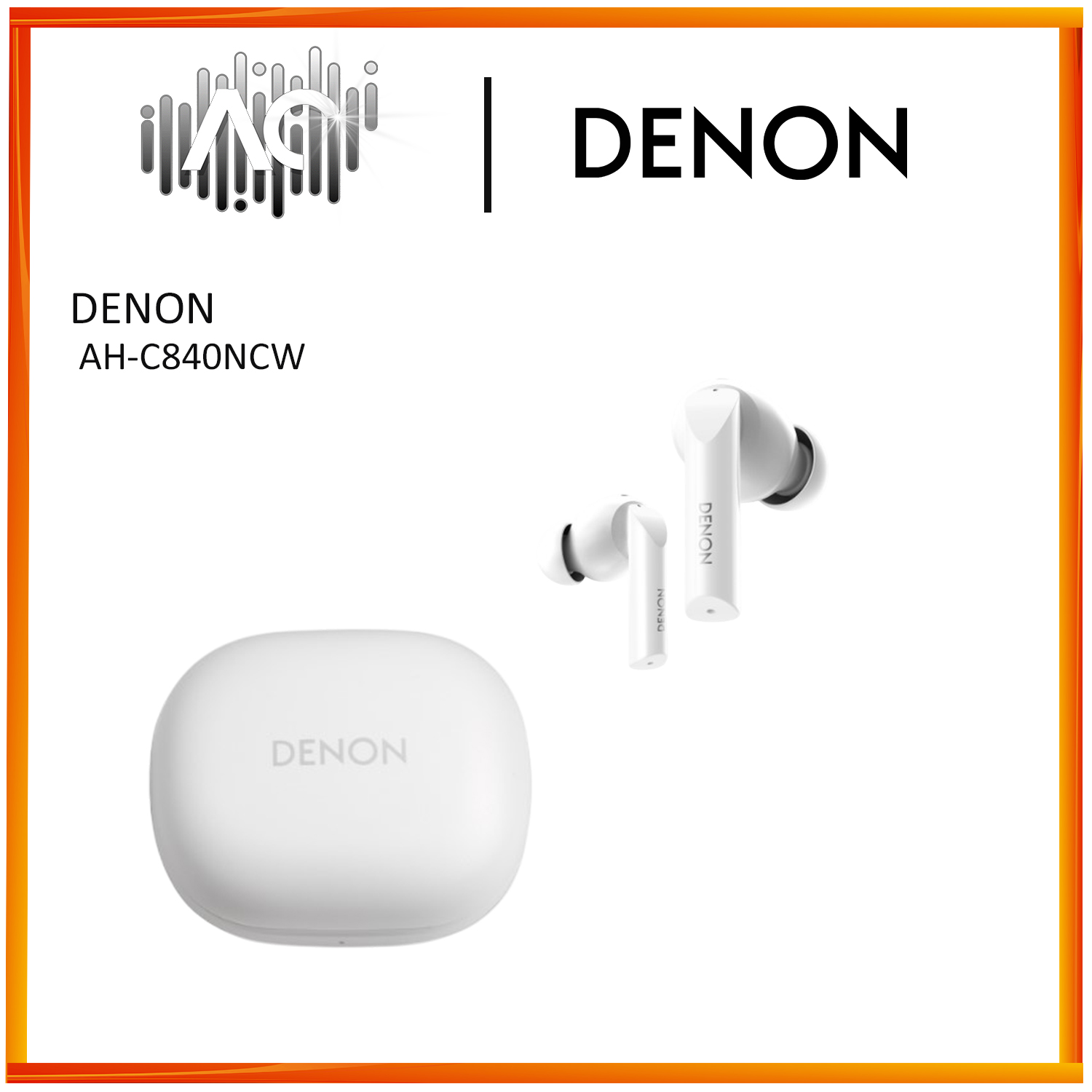 Denon AH-C840NCW True Wireless Earbuds With Active Noise Cancellation - Audio Concept