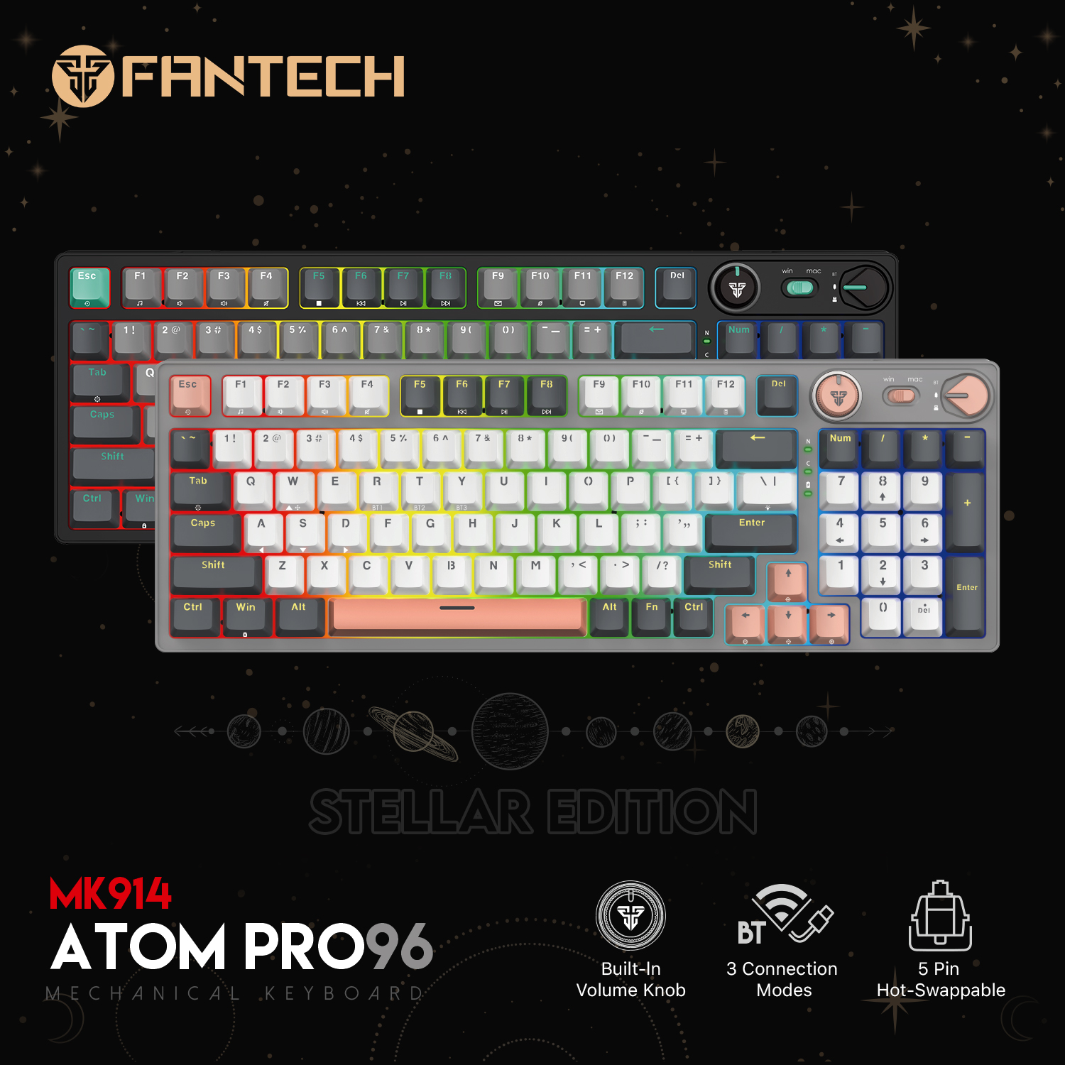 Fantech Gaming Keyboard Atom Pro Stellar Edition