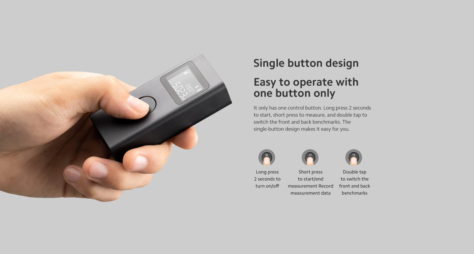 Xiaomi Smart Laser Measure | Real-Time Measurement | Clear LCD Display ...