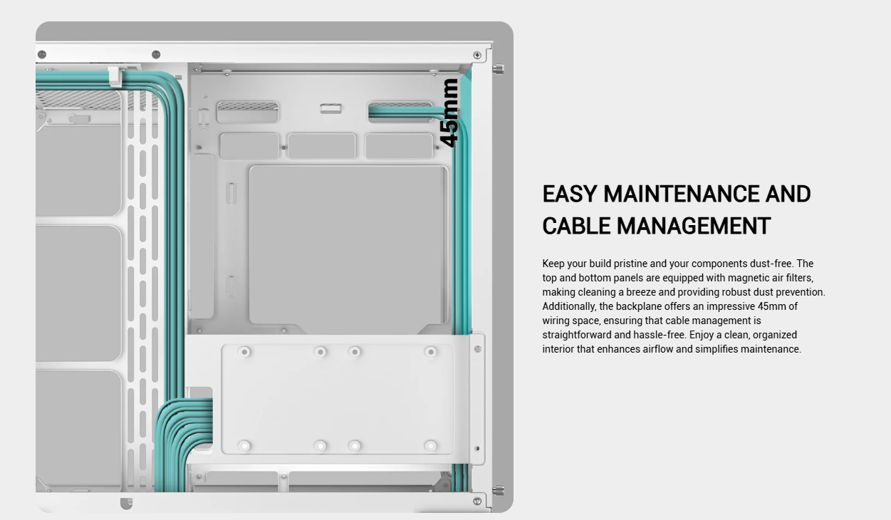 DEEPCOOL CG530 4F BLACK / WHITE Mid Tower (ATX) Gaming PC Case – ALL IT ...