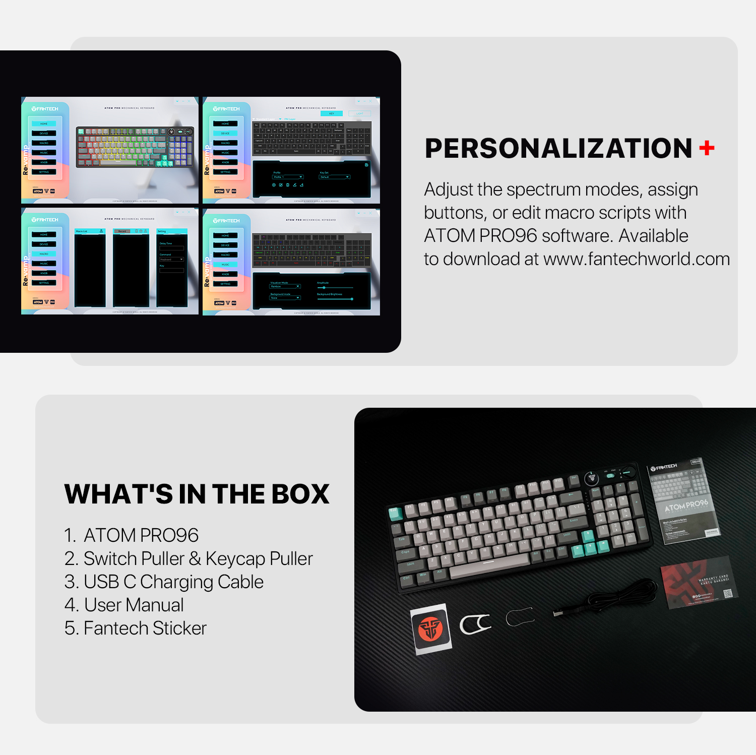 Fantech Gaming Keyboard Atom Pro Stellar Edition