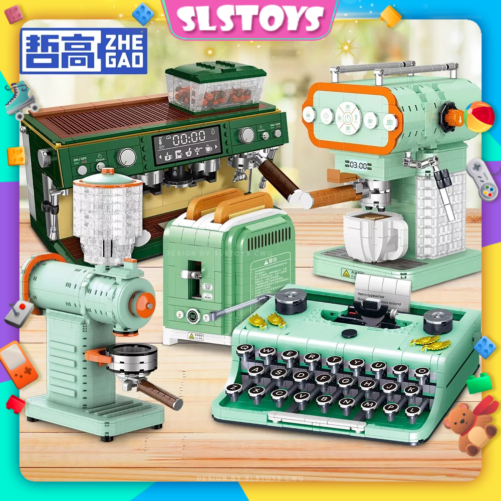 Zhe Gao Block Modern Double Coffee Compressor Machine Toaster ...