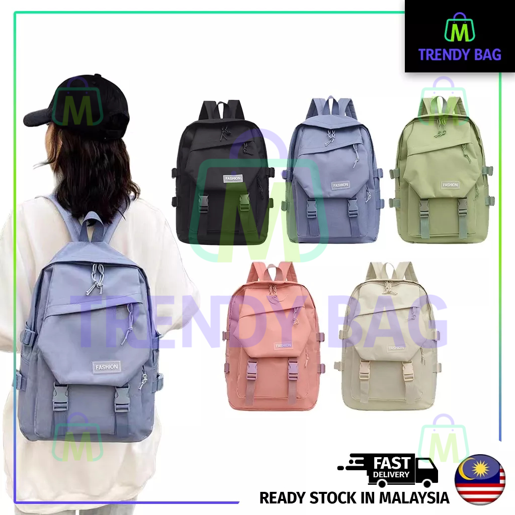 Backpack Woman Version Of Fashion Simple School Bag Ladies Nylon ...