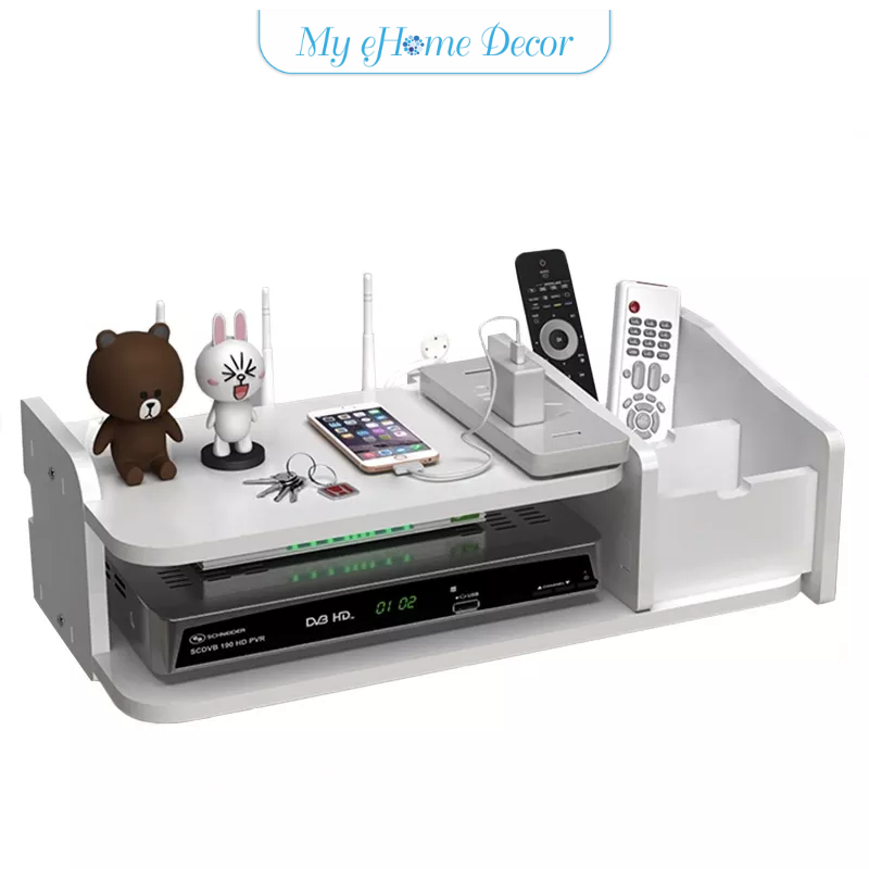 TV wall set top box rack wifi router storage living room wall hanging ...