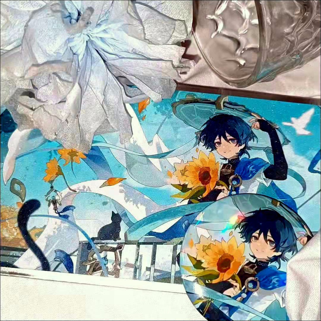 Genshin impact [Scaramouche] Birthday Anniversary Badge Colored Paper ...
