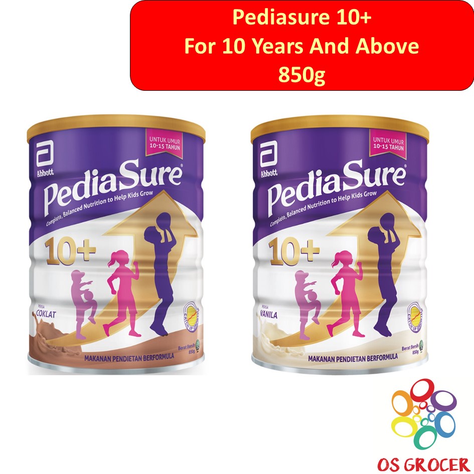 Pediasure 10 Plus Vanilla / Chocolate Flavoure 850g | Shopee Malaysia
