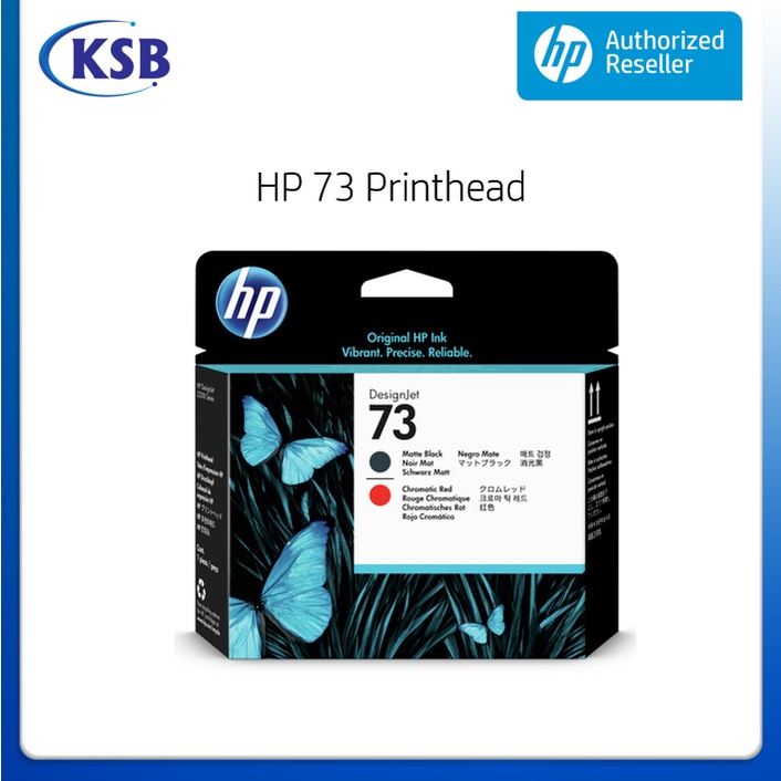 HP 73 Matte Black / Chromatic Red DesignJet Printhead (CD949A) | Shopee ...