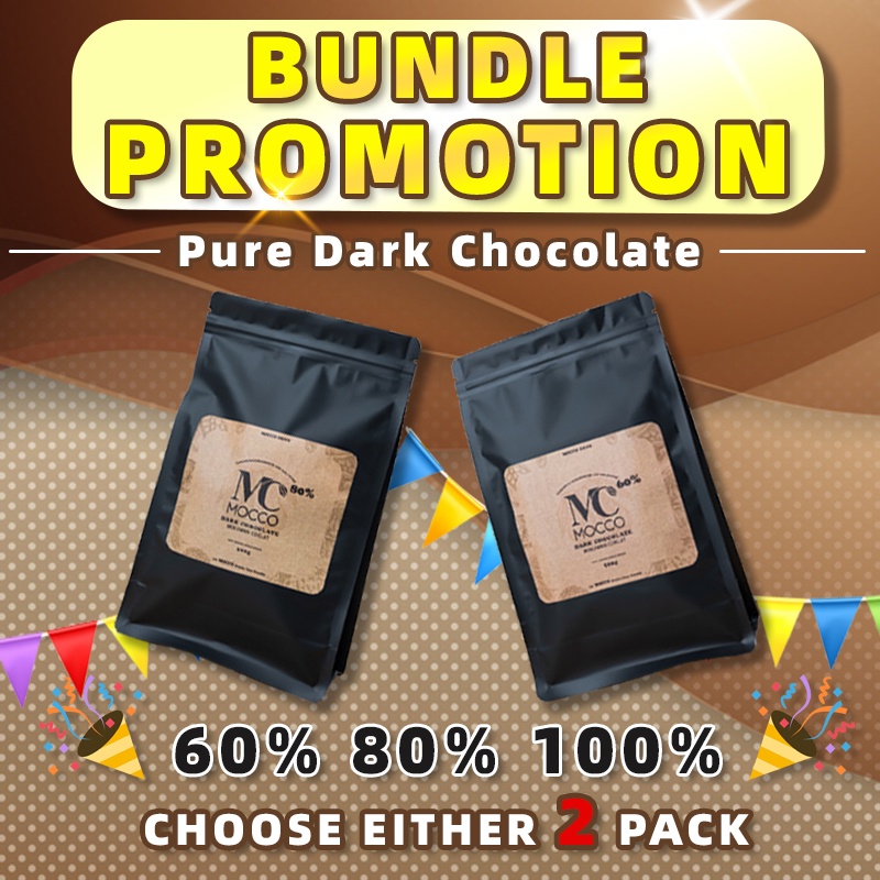 [MOCCO DARK CHOCOLATE] Bundle Promotion-2 Pack (HALAL) Minuman Coklat ...