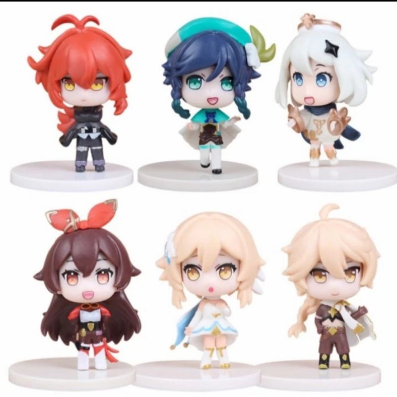 Genshin Impact Chibi Cute Mini Figure Set | Shopee Malaysia