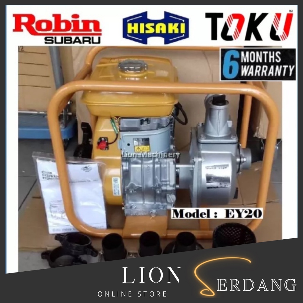 ROBIN 5.0HP Gasoline Engine EY20 C/W HISAKI/TOKU 2" Self Priming Pump ...