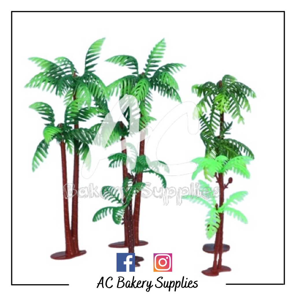 [READY STOCK] Tree Cake Topper / Decoration 1PC Coconut Palm Pokok ...