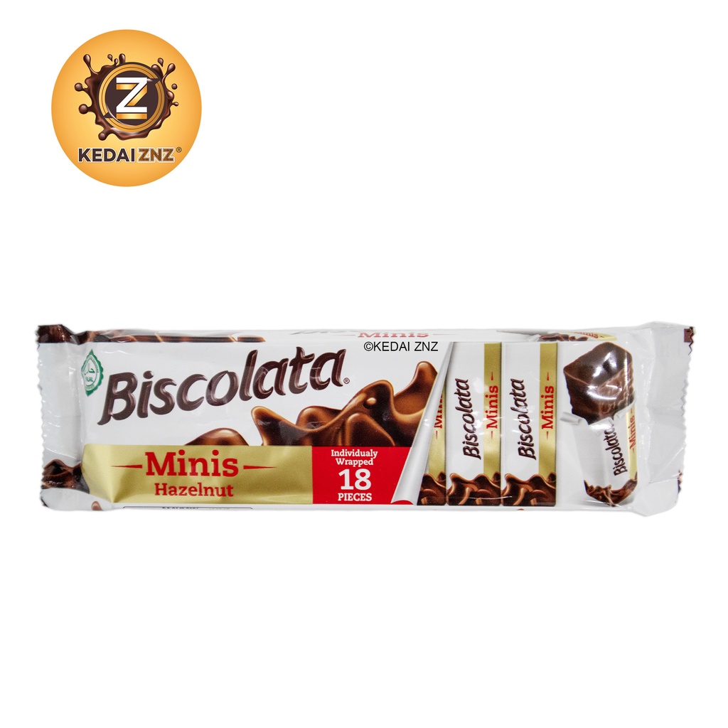 Chocolate Biscolata Minis Wafer Milk Chocolate Hazelnut (18 Pieces ...