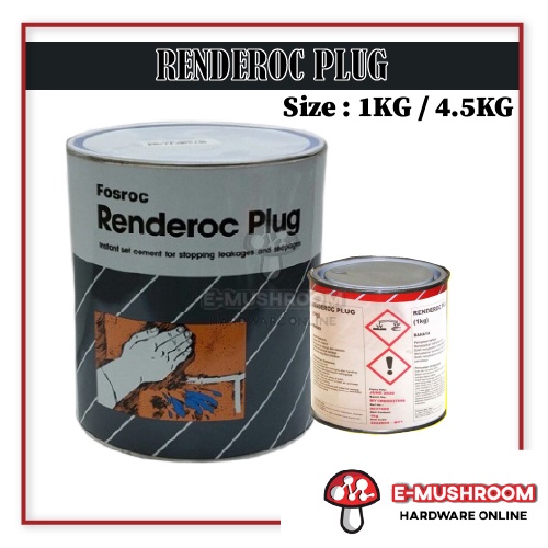 1kg / 4.5kg Renderoc Plug / Hydroplug | Shopee Malaysia