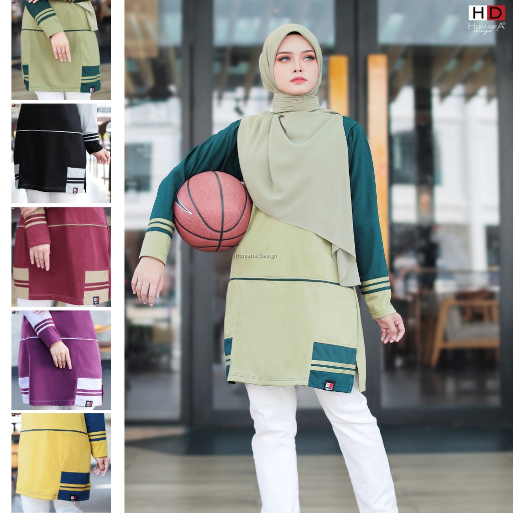 TSHIRT MUSLIMAH HUMAIRA DESIGN : AVAA (SPORT) (SIZE S - 3XL) | Shopee ...