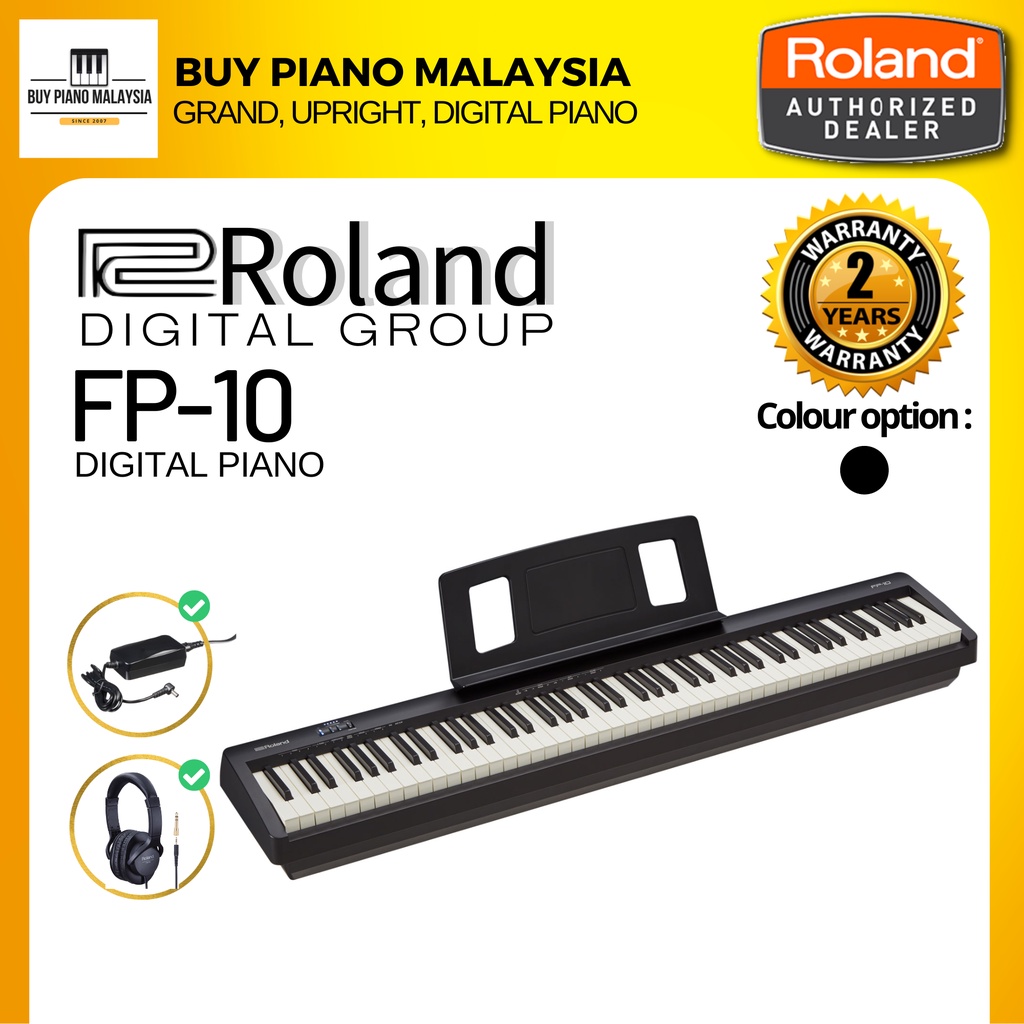 ROLAND FP10 (88-key Digital Piano) | Shopee Malaysia
