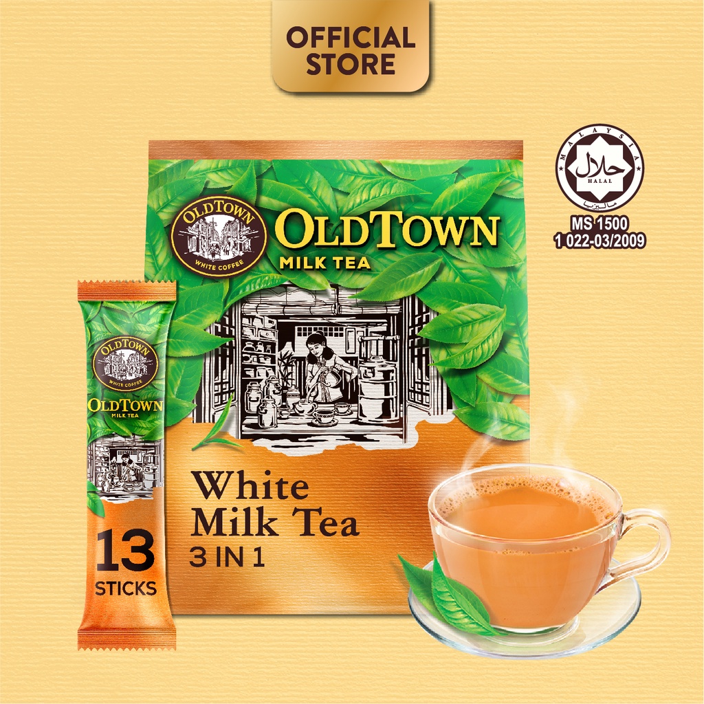 OLDTOWN Instant 3in1 Premix Milk Tea, White Milk Tea 13 Sticks [HALAL] | Shopee Malaysia