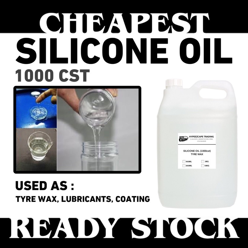 [READYSTOCK] 5KG Silicon Oil Silicone Oil dimethicone 1000cst TAYAR WAX SILICON JERNIH GRED ...