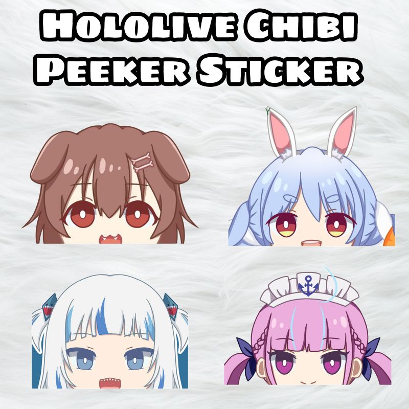 Hololive Chibi Peeker Sticker Lamination | Shopee Malaysia