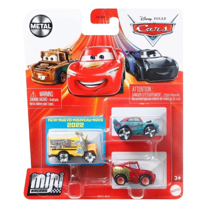 [Ready Stock] Disney Pixar Cars Mattel Mini Racers 3 packs Ms Fritter ...