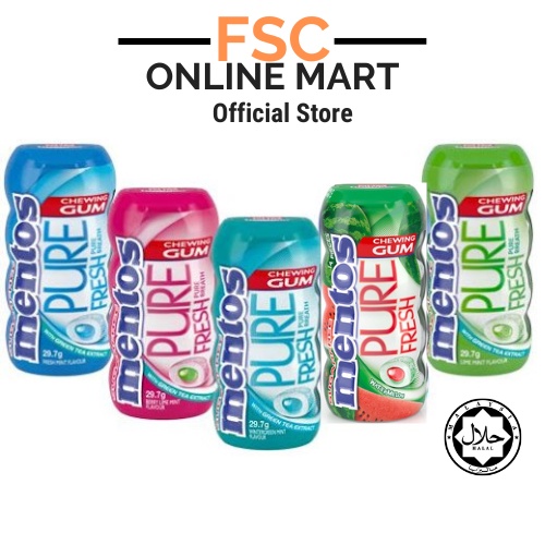 [FSC] Mentos Pure Fresh Pocket Bottle Chewing Gum 29gm | Shopee Malaysia