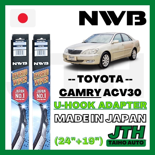 Taihoauto Nwb Wiper Blade Set Toyota Camry Acv30 2419 Wiper Camry Wiper Blade Toyota Camry