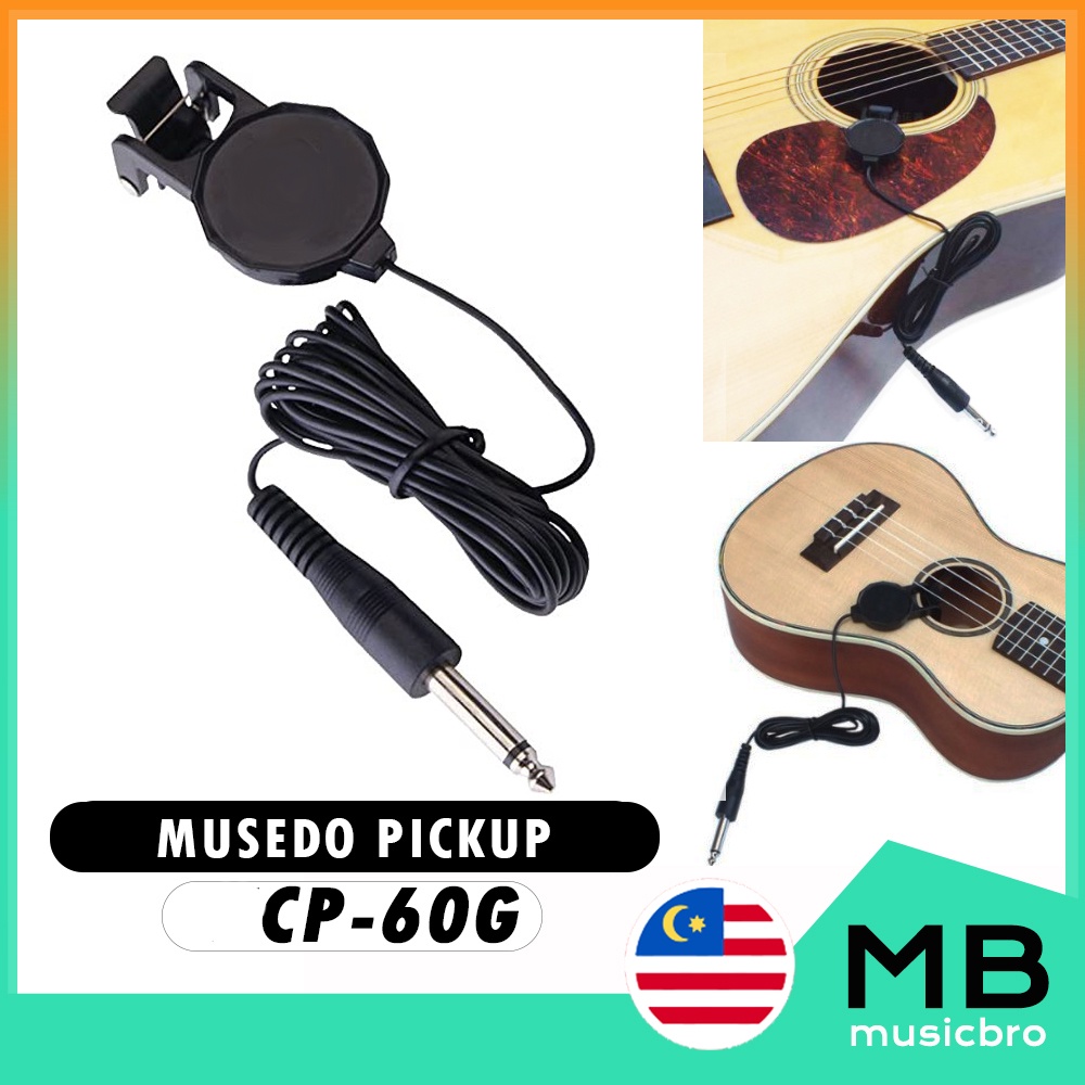 Musedo CP-60G Clip-on Guitar Pickup with 1/4"Jack (Guitar Pickup / Guitar Pick up) Akustik gitar ...