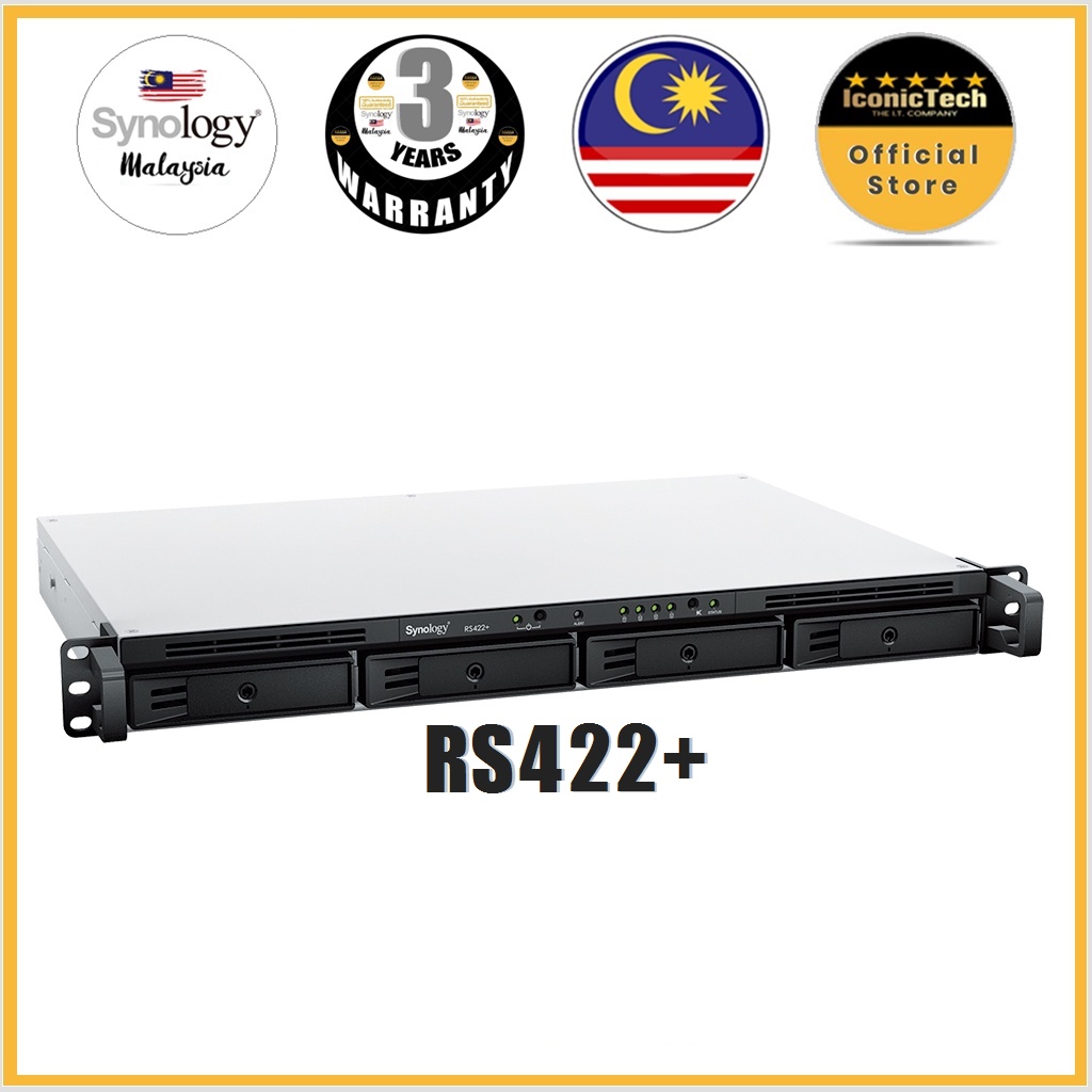 Synology RackStation RS422+ 4-Bay NAS Enclosure | Shopee Malaysia