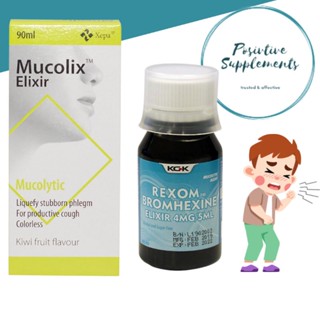 BROMHEXINE SYRUP REXOM KCK 60ML / XEPA MUCOLIX 90ML (Cair Kahak ...