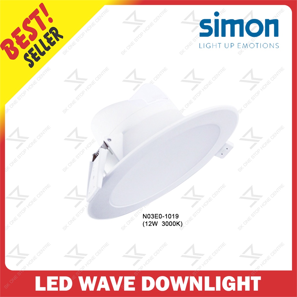 SIMON LED 12W 3000K Wave Downlight ( N03E-1019 ) | Shopee Malaysia