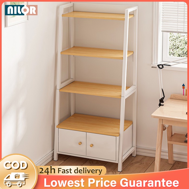 NR MultiLayer Storage Rack With Drawer Living Room Storage Shelf MDF ...