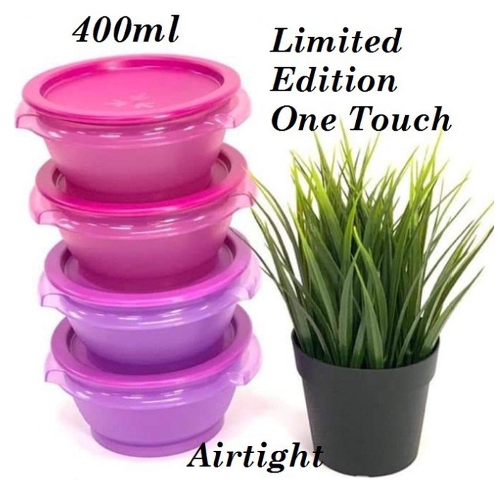 Tupperware One Touch Bowl (4) 400ml OT | Shopee Malaysia