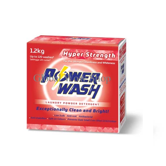 PowerWash Laundry Powder Detergent - Hyper Strength 1.2KG | Shopee Malaysia