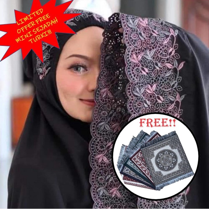 Telekung ALEENA Inspired - Telekung Solat, Premium Soft Cotton, Kain ...