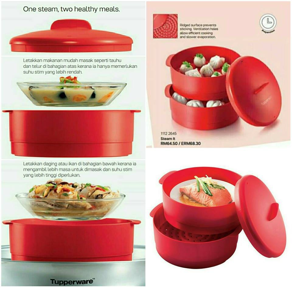 Tupperware Steamer It Food Steamer Steam Makanan Pengukus Makanan ...