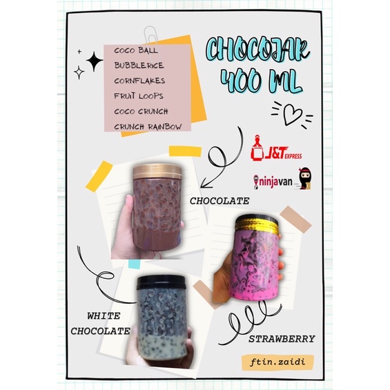 [400ml Strawberry] Choco Jar Harga Borong Delicious Handmade Homemade ...