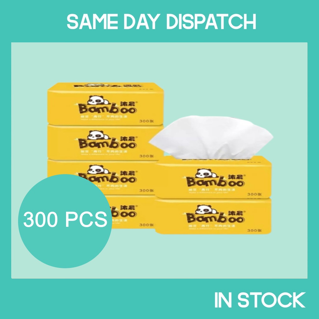 (READY STOCK 300 PIECES) Bamboo Tissue Paper | Tisu | Soft Facial Tisu ...