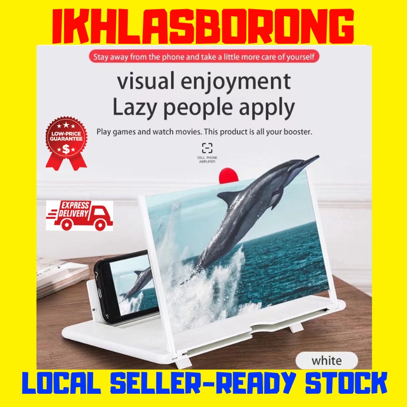 Mobile Phone 3D Enlarged Screen Magnifier Amplifier Stand 10inch 3D HD ...